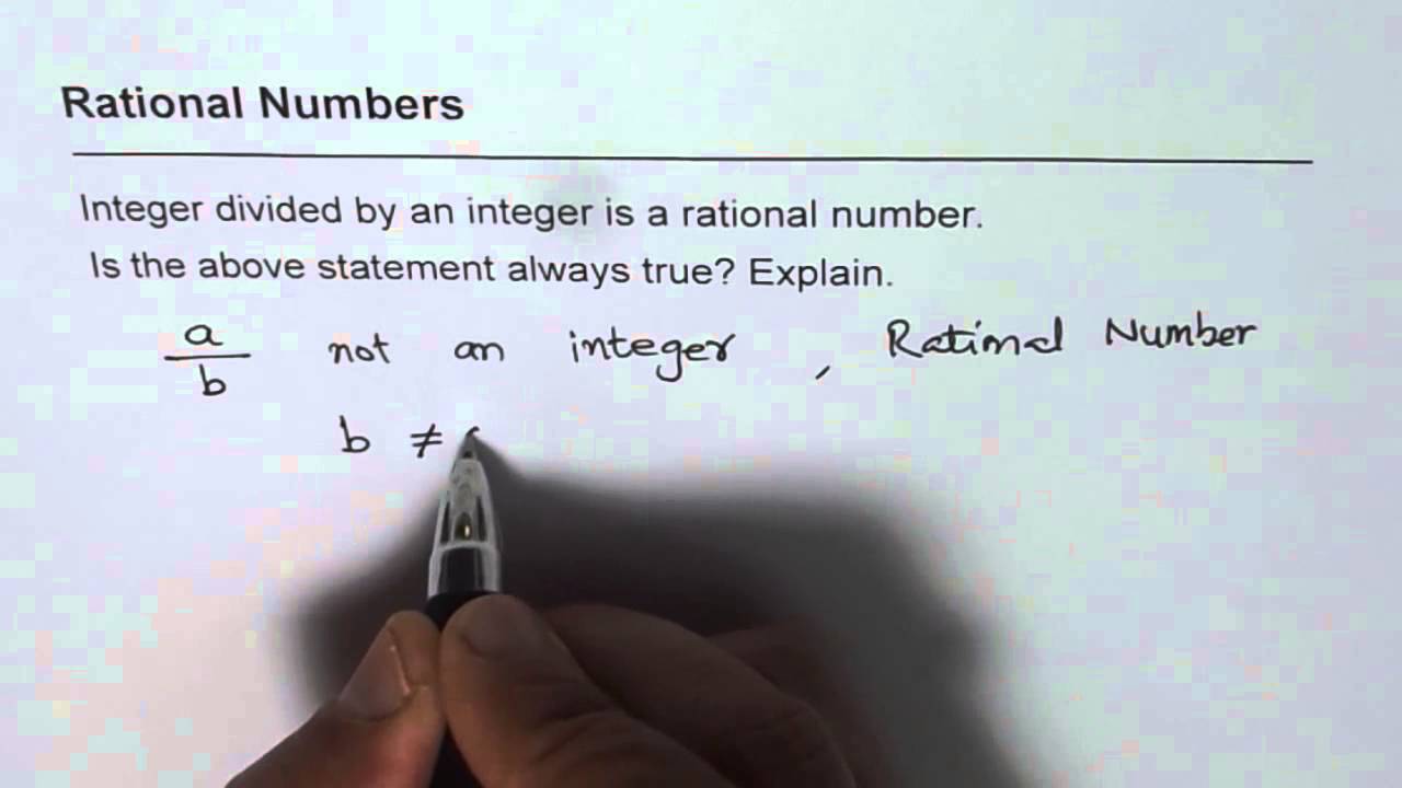 Is Integer Divided By Integer A Rational Number YouTube Is Integer Divided By Integer A Rational Number YouTube