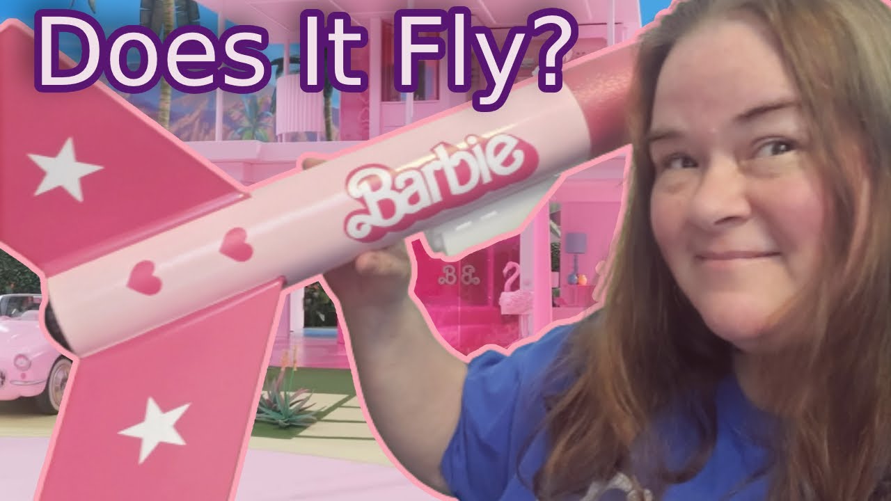 Pink Barbie Rocket - Does It Fly? - YouTube