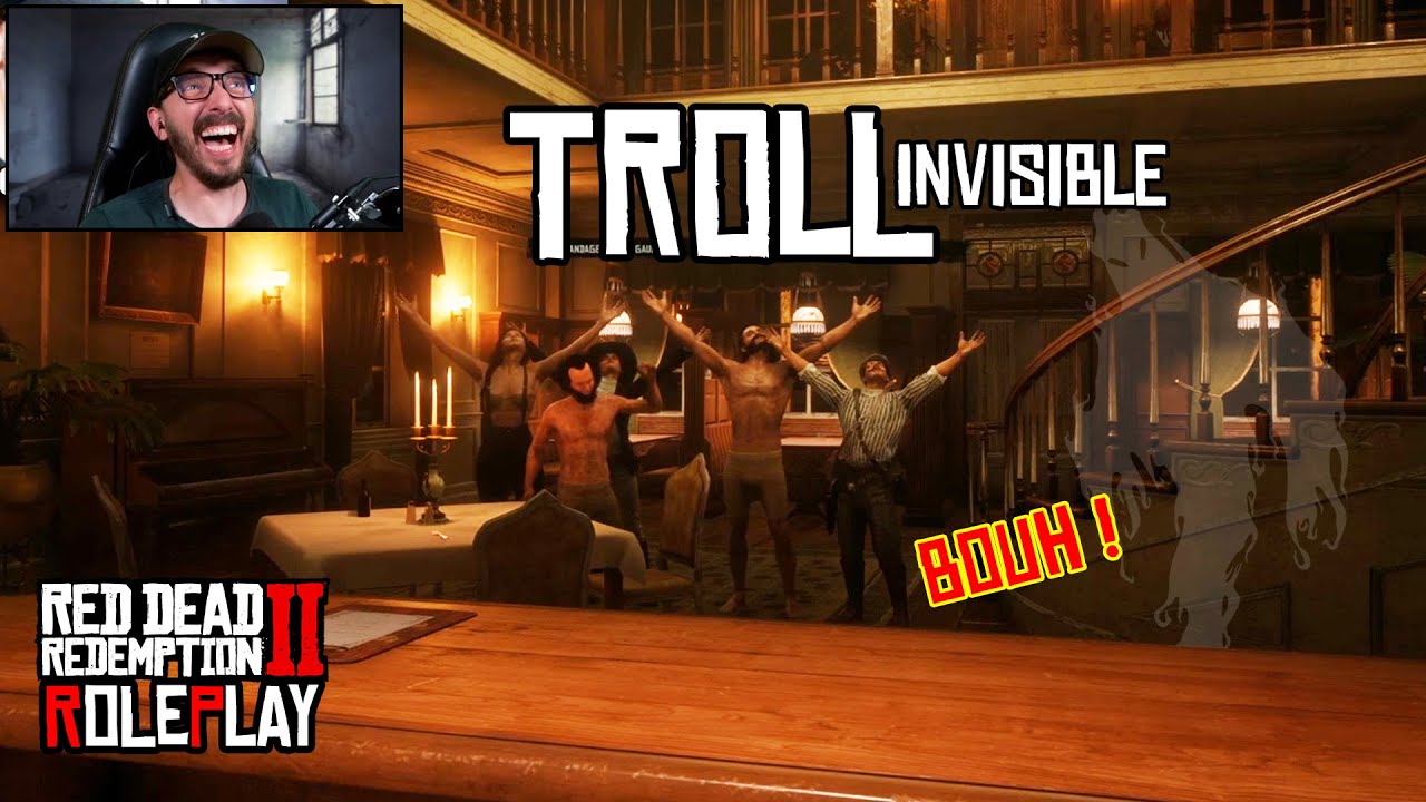 JE TROLL AVEC UN BUG INVISIBLE SUR RDR2 RP (serveur Last Country) - YouTube