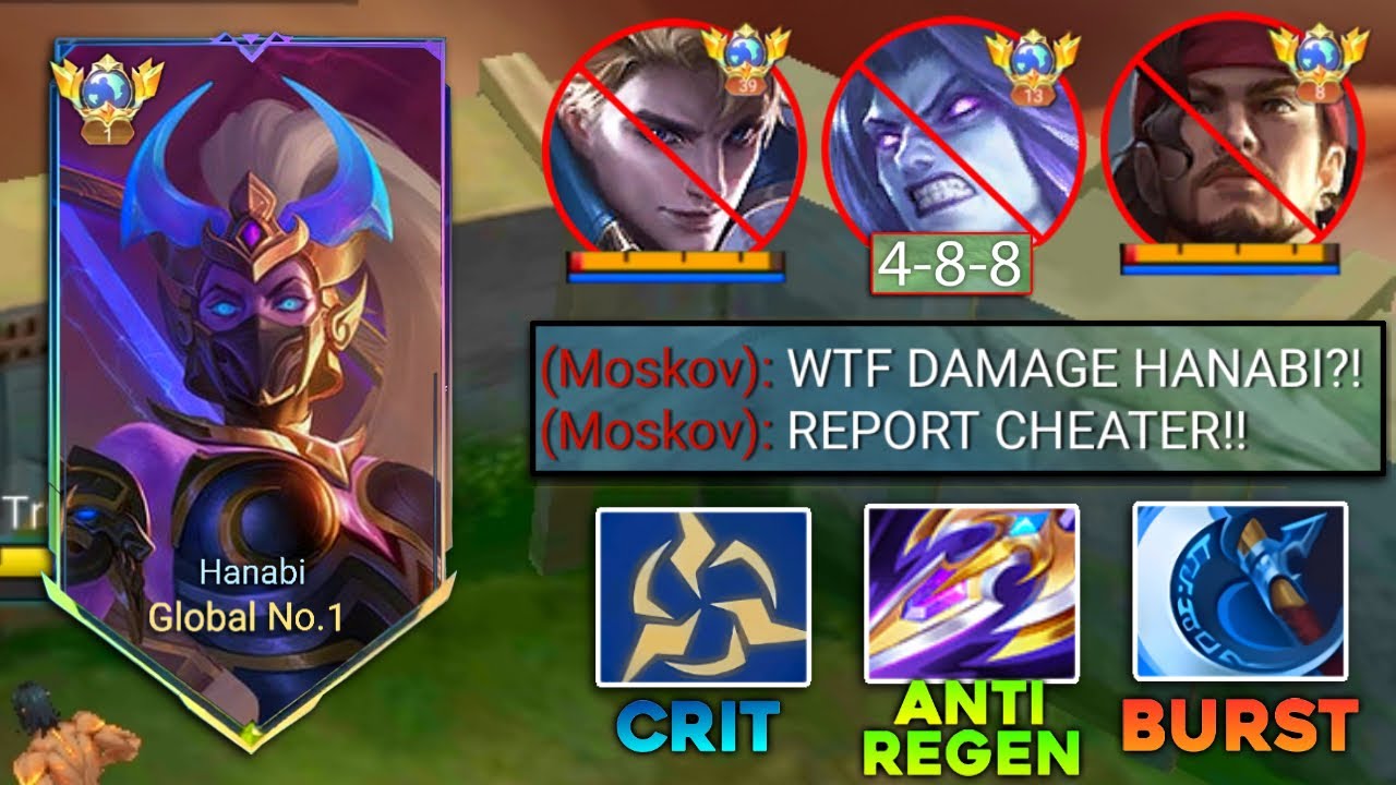 HANABI BUILD THE PERFECT COUNTER BUILD AGAINST GOD OF LIFESTEAL🔥 ( 100% ...