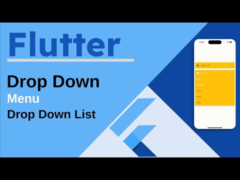 How to implement drop down list in flutter? | Create DropdownMenu in flutter app 2024