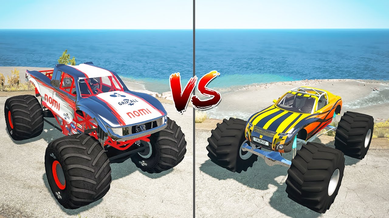 CRD Monster Truck VS Raven R20 Monster Truck - Beamng drive ...