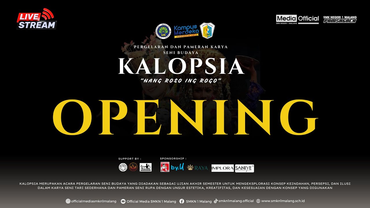 OPENING || PAGELARAN & PAMERAN SENI BUDAYA 2024 "KALOPSIA" - YouTube