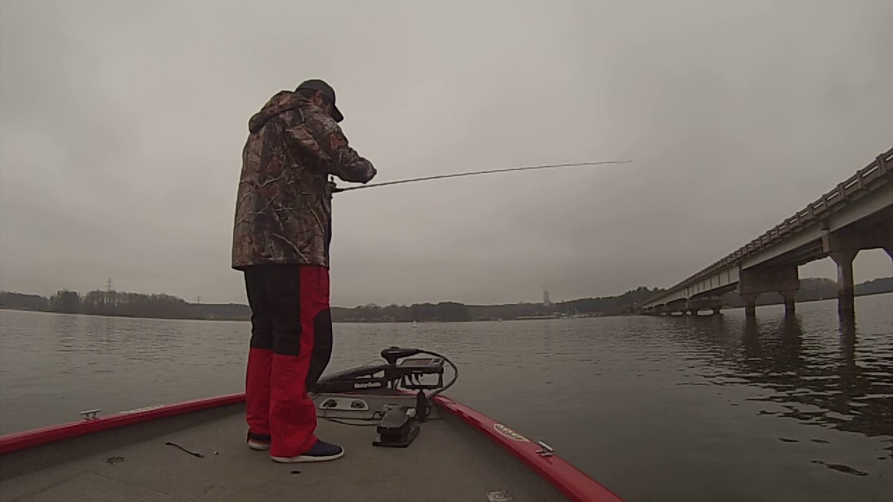 Deep Ledge Fishing For Spotted Bass - YouTube
