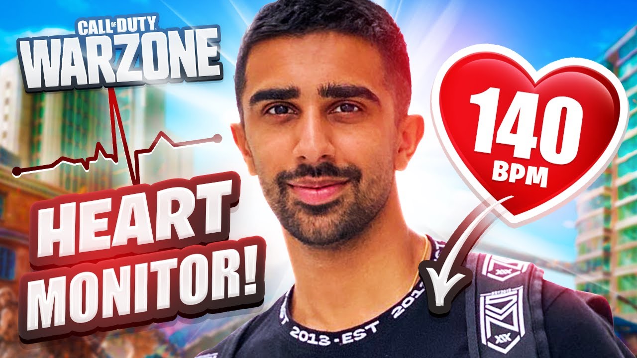 I Wore A Heart Rate Monitor While Playing WARZONE w/ Behzinga, Zerkaa ...