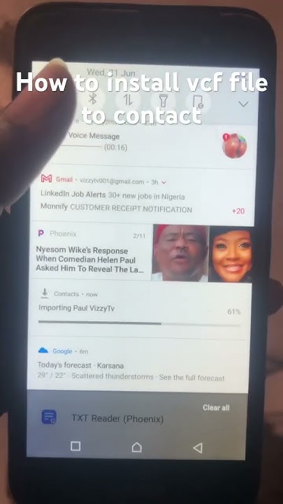 How do Install vcf file to contact - YouTube