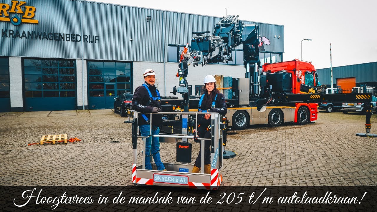 HOOGTEVREES in de manbak van de 205 t/m autolaadkraan! | RKB - YouTube