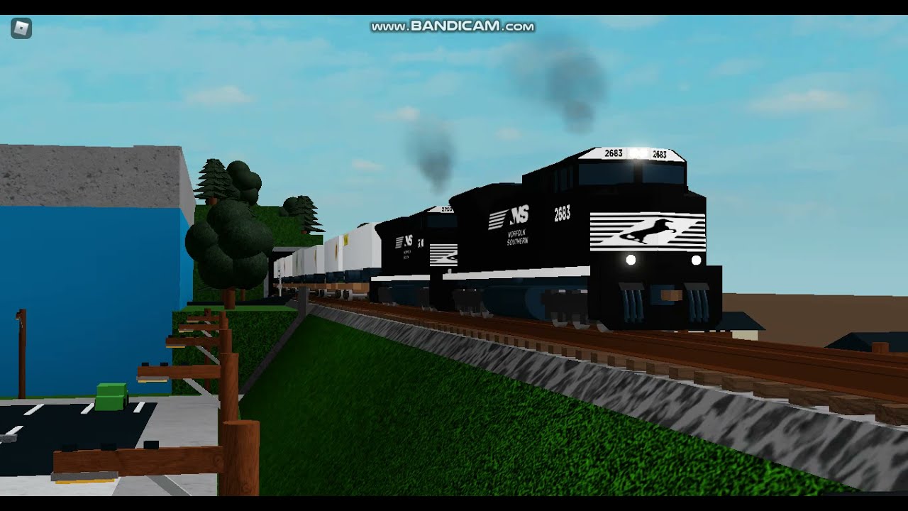 ROBLOX: NS 21E with screaming loud EMD SD70M-2 leading - YouTube