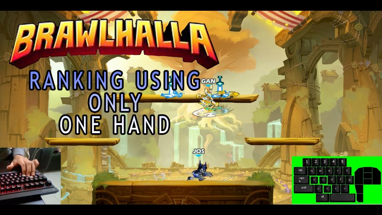 Brawlhalla - ranking using only one hand - YouTube