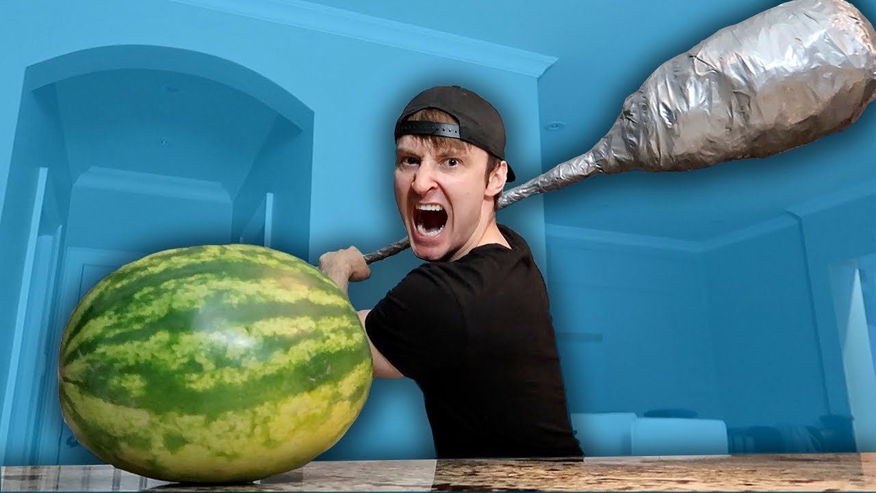 UNBREAKABLE DUCT TAPE HAMMER vs FRUIT (GIANT DUCT TAPE HAMMER) - YouTube