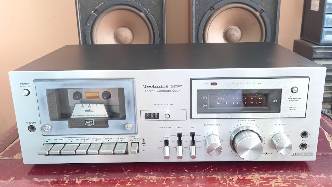 ทดสอบเทปใบ้วินเทจสวยคลาสสิคเสียงดีเสียงสดใส TECHNICS RS-M30 MADE IN ...
