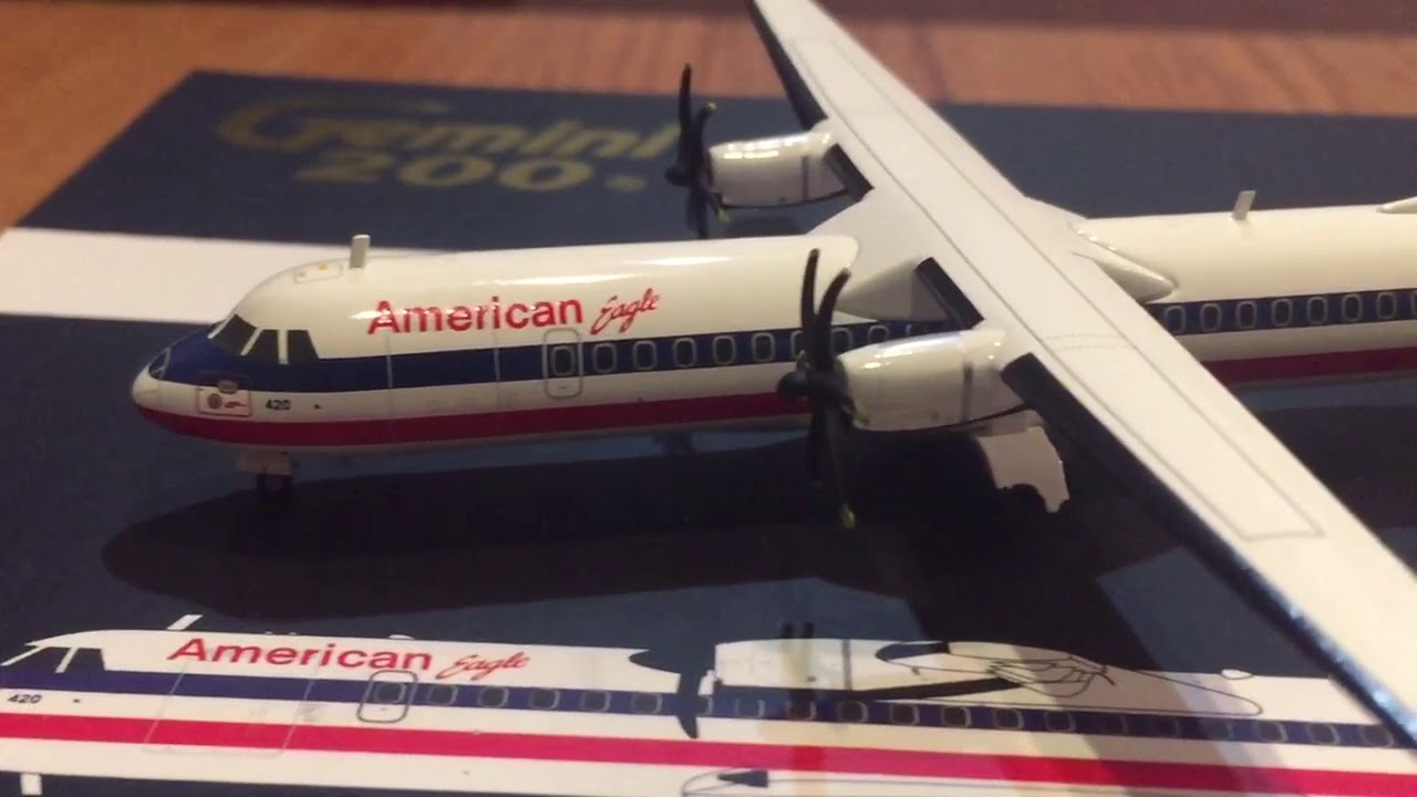 Gemini 200 American Eagle ATR-72-200 review - YouTube