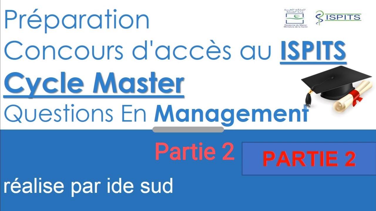 Préparation concours ISPITS cycle Master question en Management ...