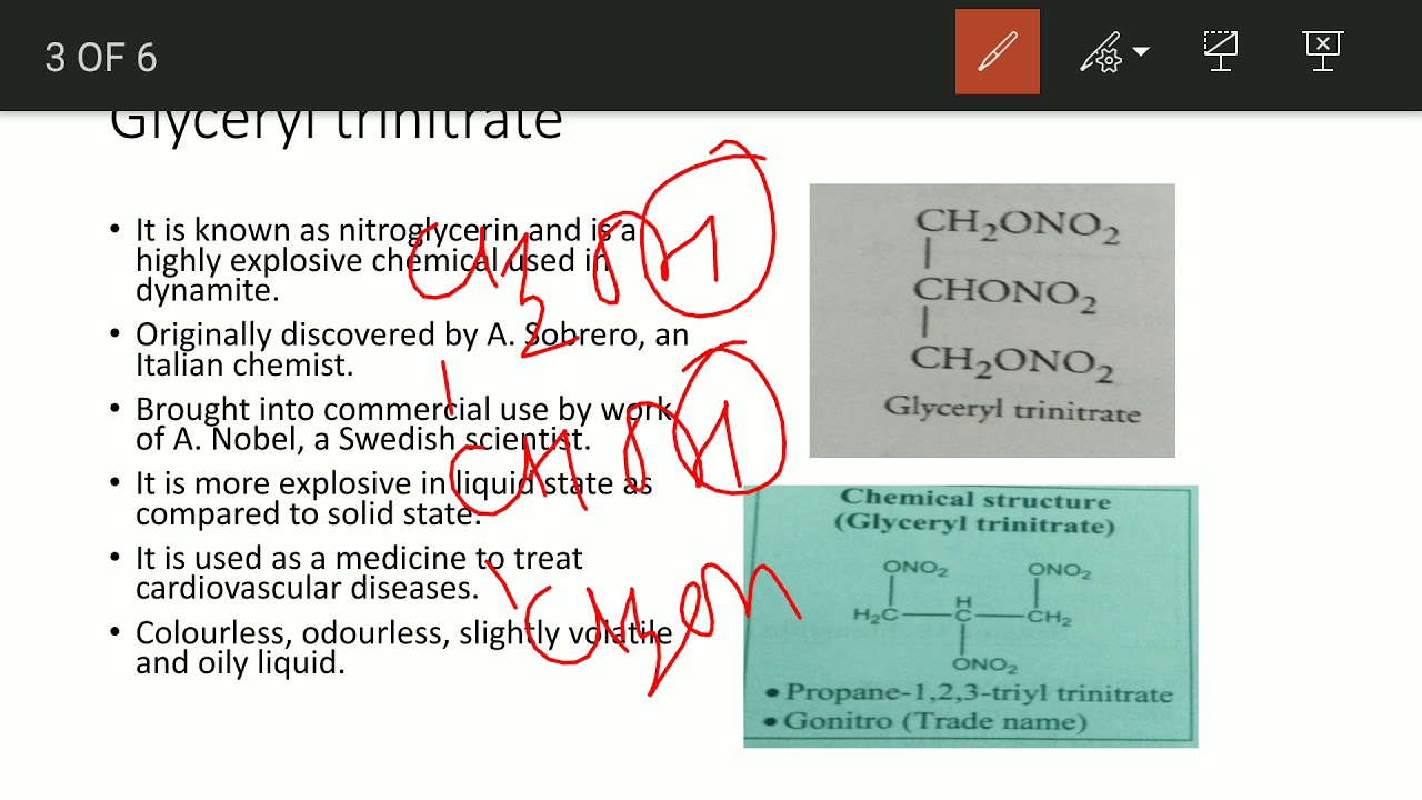 glyceryl trinitrate - YouTube