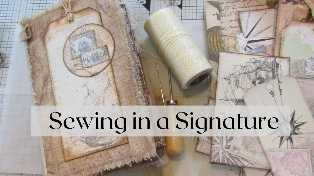 Sewing in a Signature - YouTube