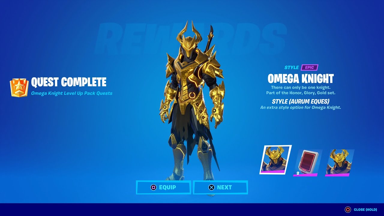 How To Get Omega Knight Aurum Eques Style Skin in Fortnite! (Complete ...