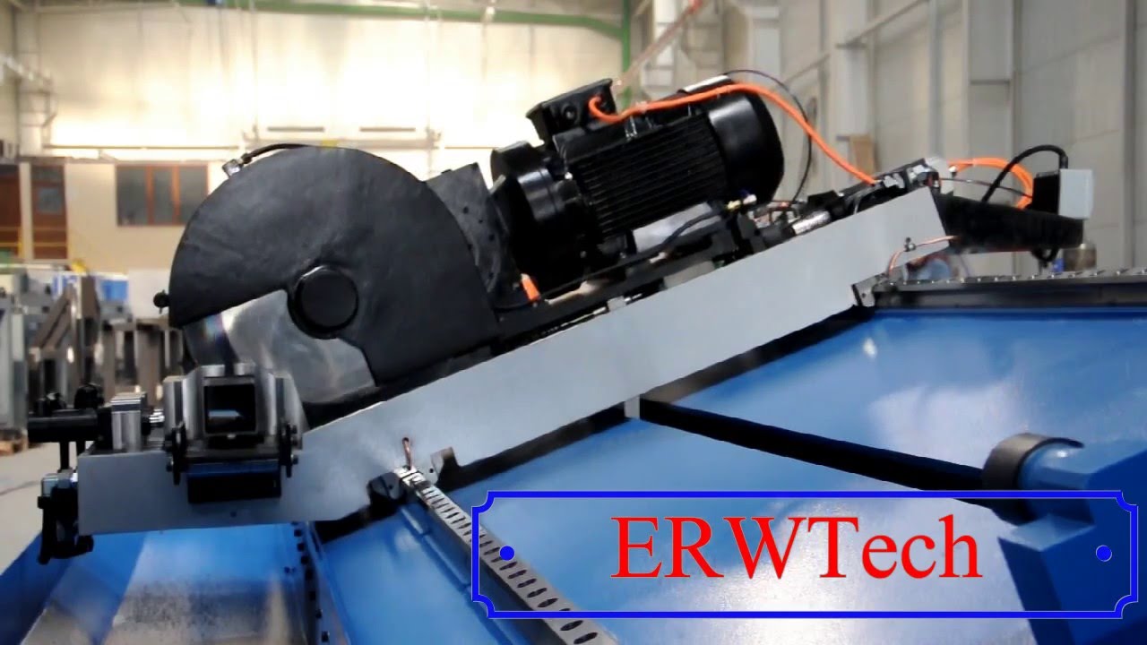 ERWTech Flying Cold Saw Cutting - YouTube