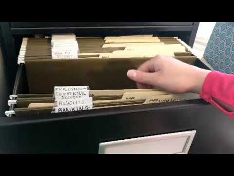 How to Organize Papers and Documents in Filing Cabinet - YouTube