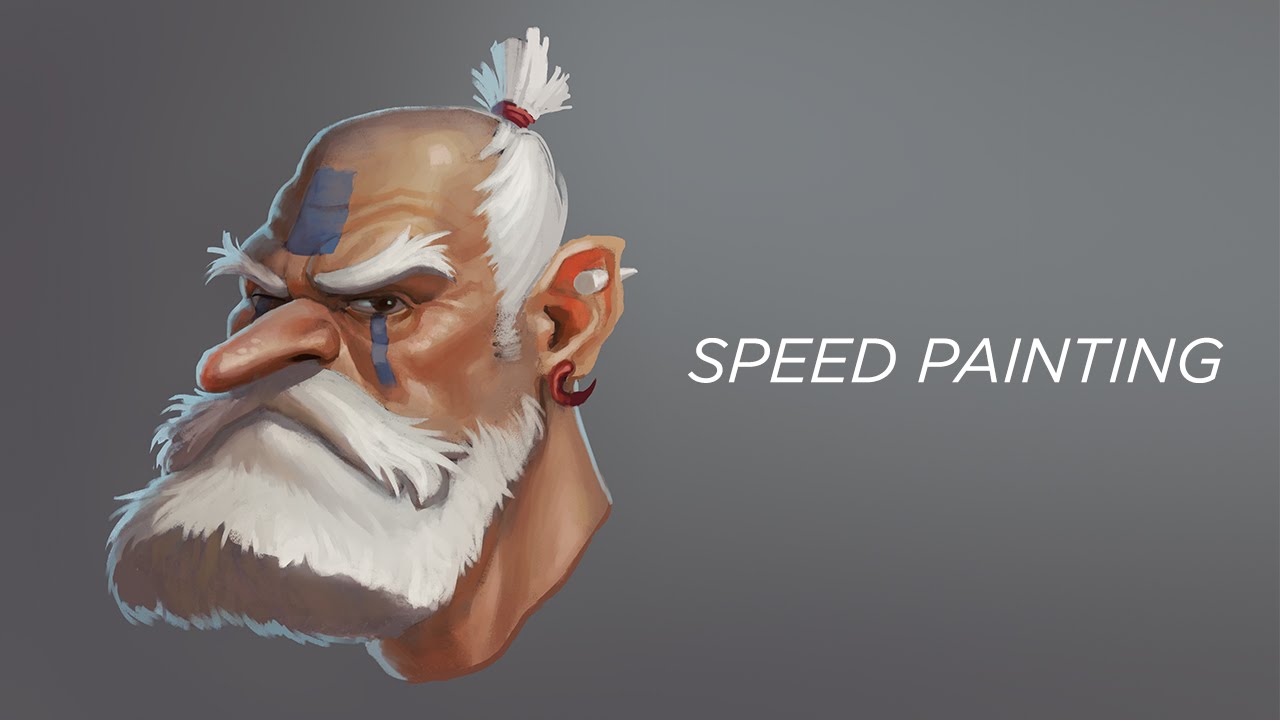Dwarf Head - Speed Painting (1h30) - YouTube