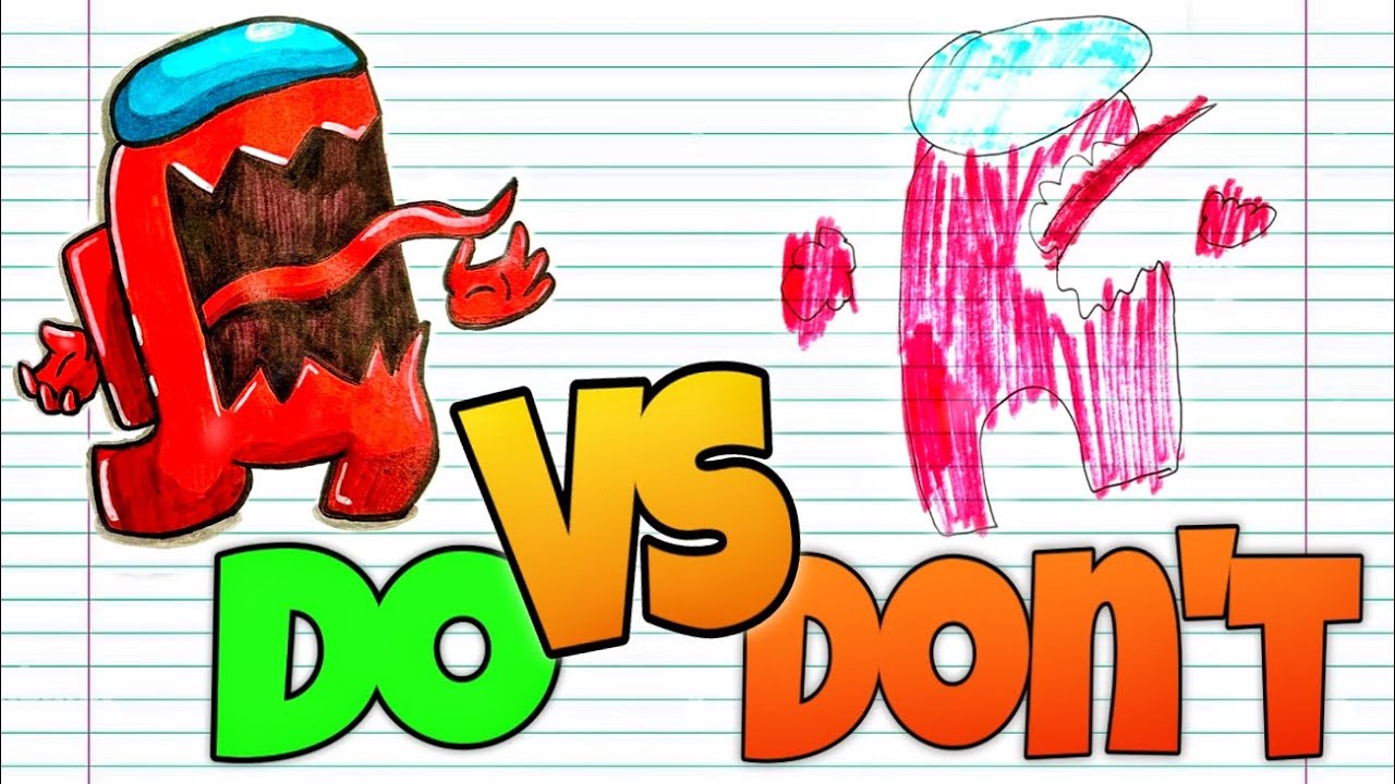 How To Draw Creepy Among Us Transformation to Impostor. DOs & DON'Ts ...