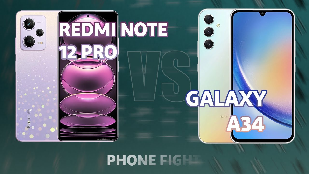 SAMSUNG GALAXY A34 VS XIAOMI REDMI NOTE 12 PRO | Full Comparison - YouTube