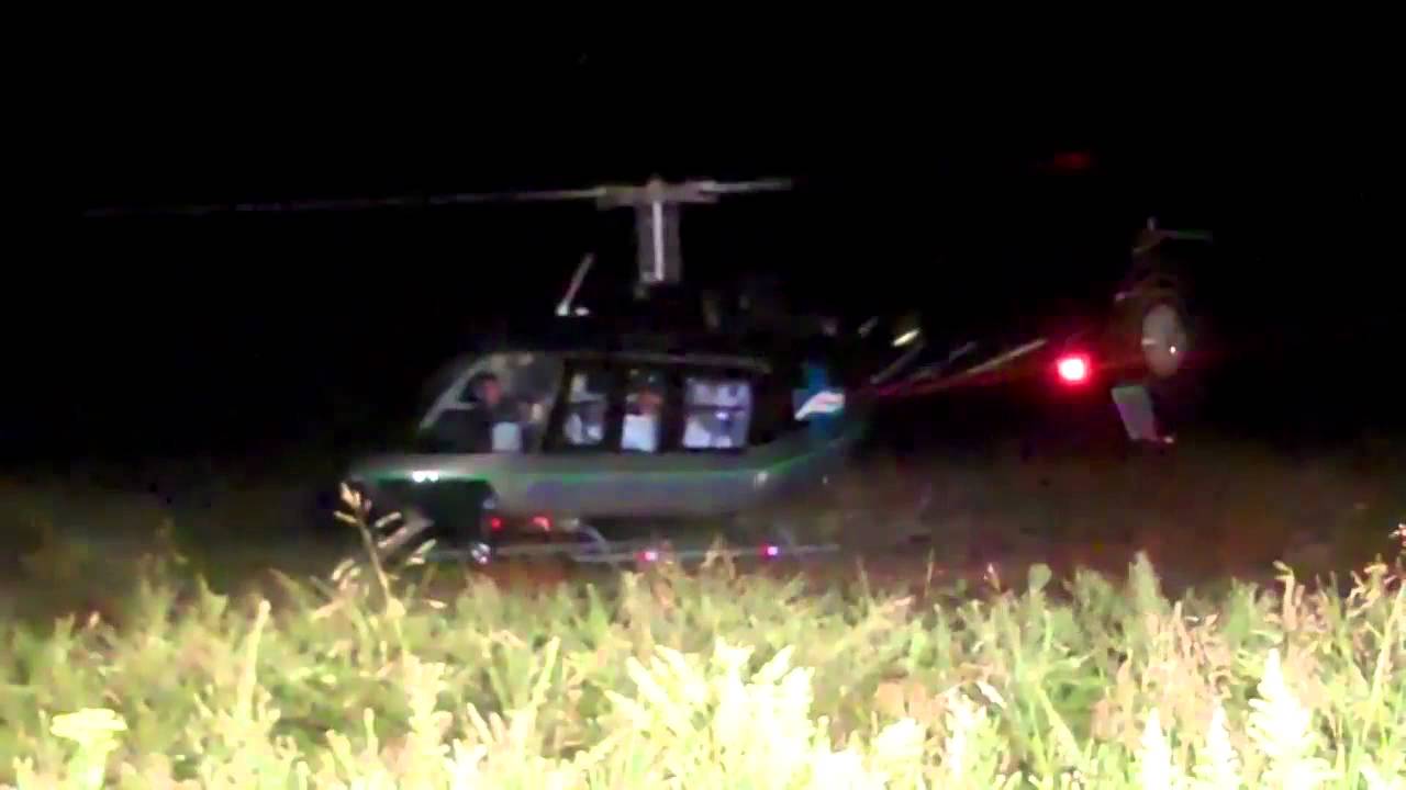 Survival Flight nightime landing and takeoff. - YouTube