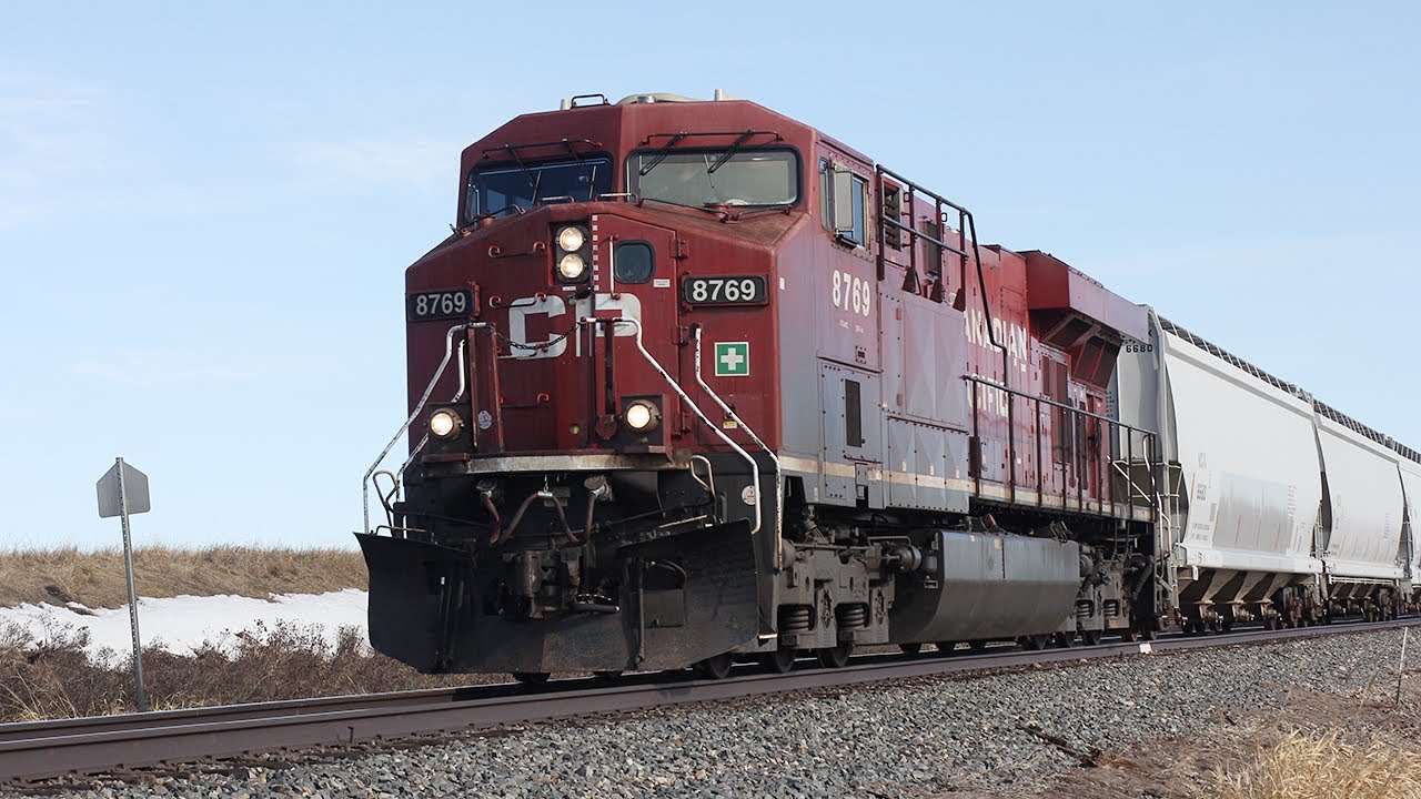 CP Train no. 242 southbound Red Deer Subdivision @ Mile 86.30 ...