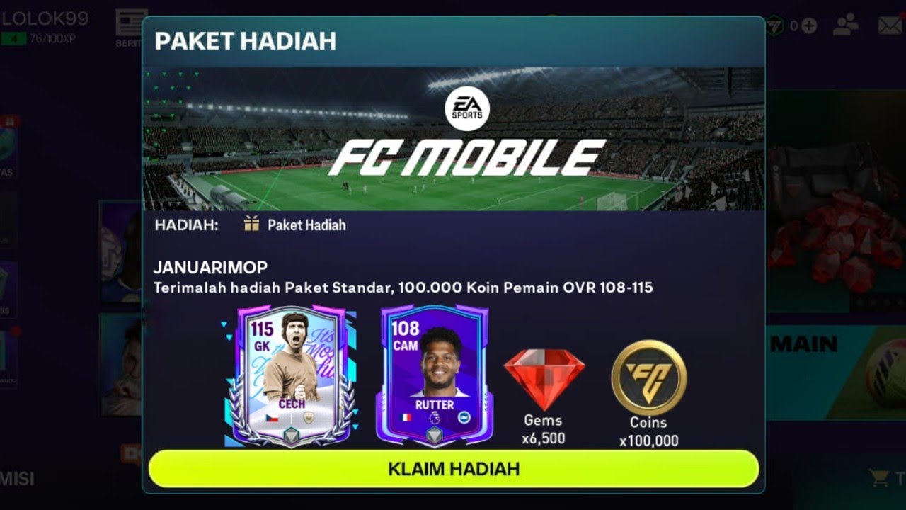 CARA MENDAPATKAN PEMAIN GRATIS CECH 115 DI EA SPORTS FC MOBILE‼️ - YouTube
