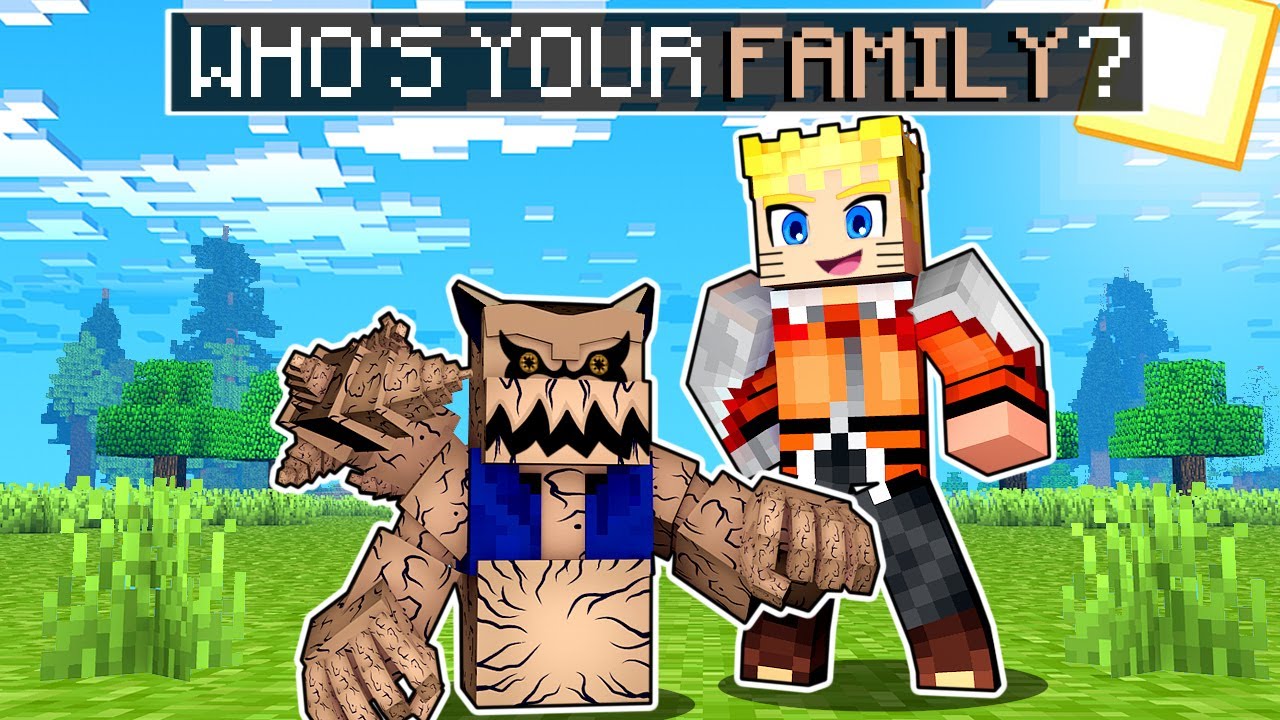 Minecraft - Who's Your Family? BEBÊ SHUKAKU foi ADOTADO pelo NARUTO ...