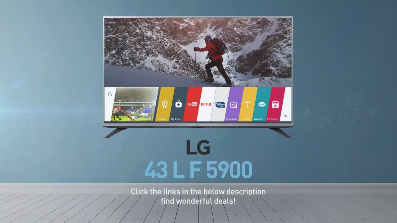 LG 43LF5900 1080p Smart LED TV // Full Specs Review - YouTube