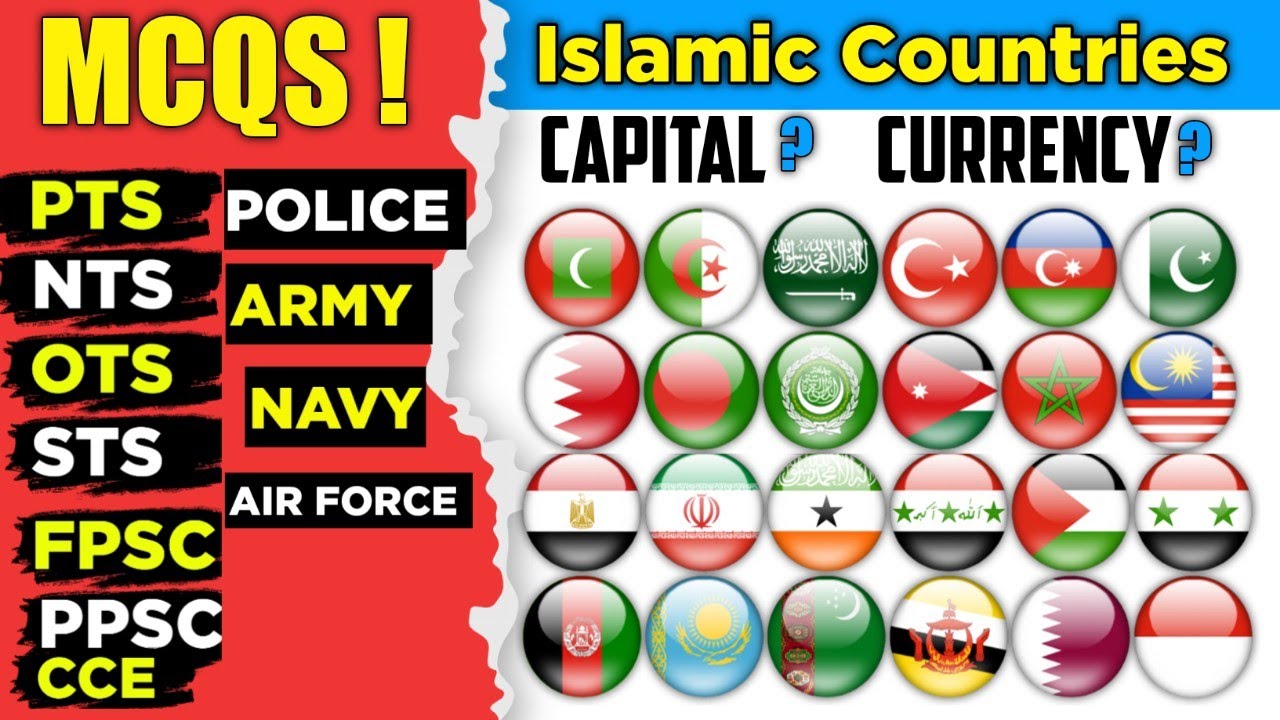 Names of Islamic Countries Aur Un K Capitals and Currency - General ...