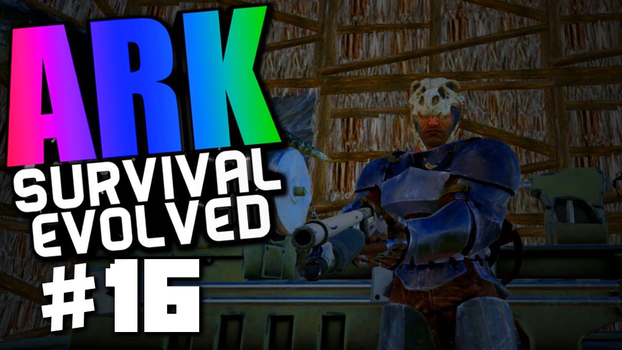Ark Survival Evolved #16 "Long Neck Rifle, Shotgun, Attachments" - YouTube