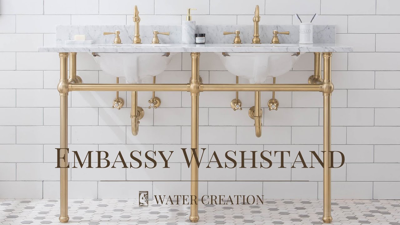 Embassy Collection Bathroom Washstand - YouTube