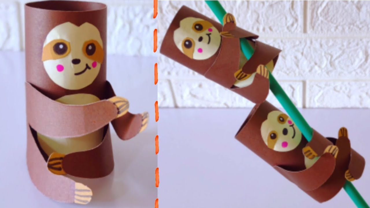How To Make Paper Sloth | Easy Craft Ideas |#papertoy - YouTube
