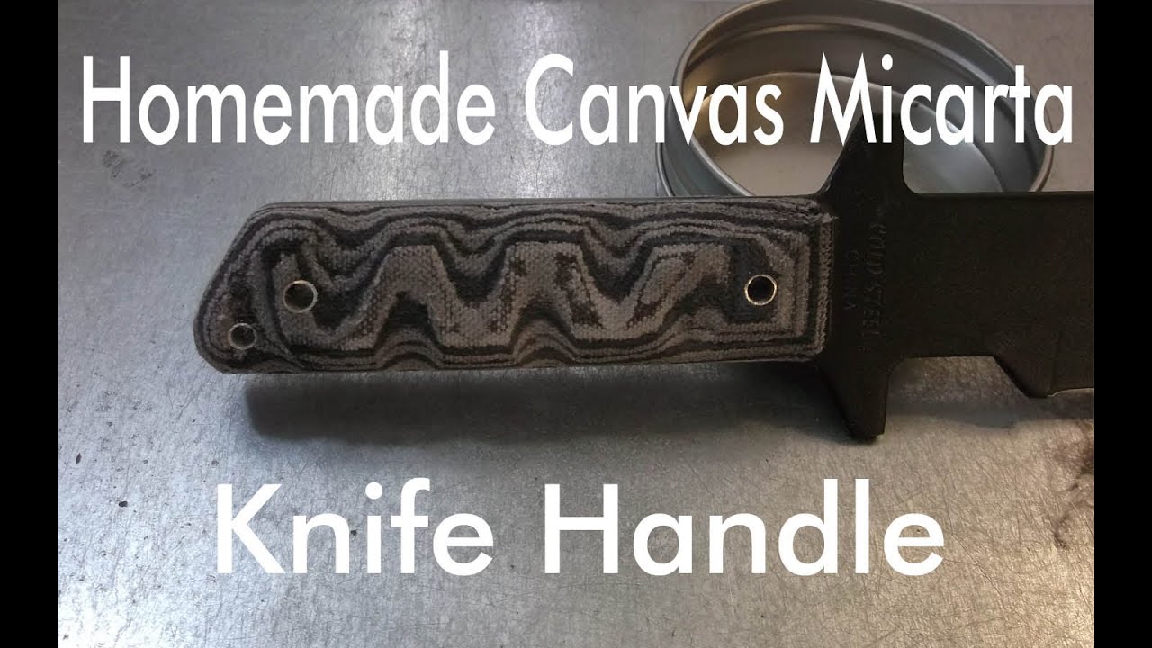 Homemade Micarta Knife Handle - YouTube