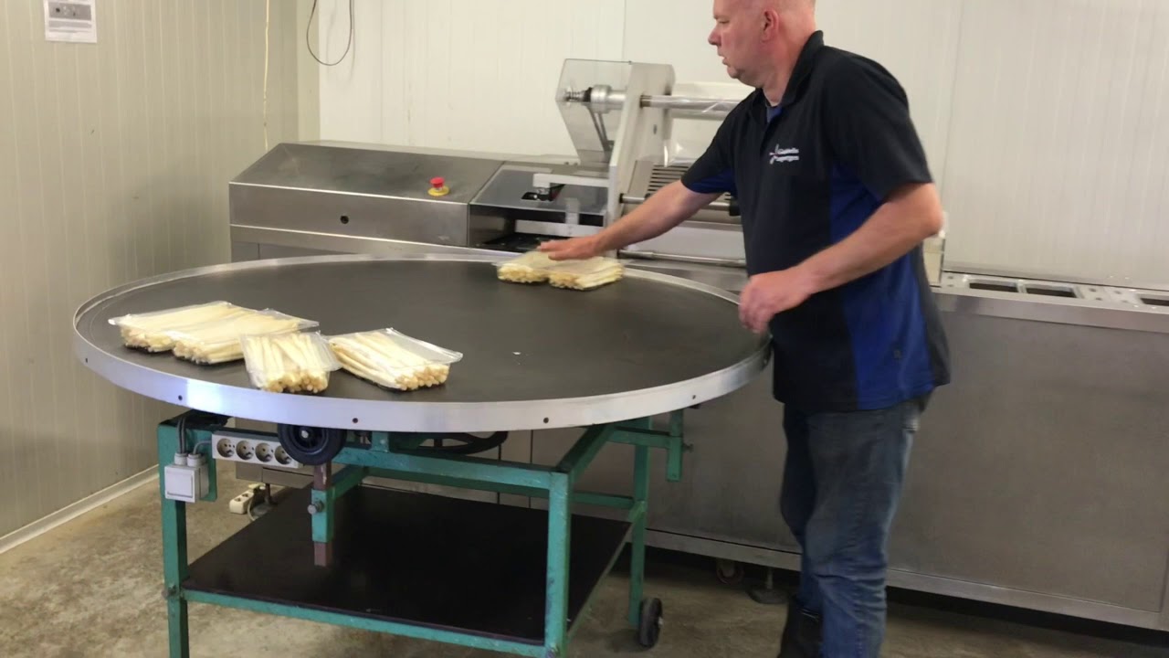 Rotopack Slalom topsealer sealing machine - YouTube