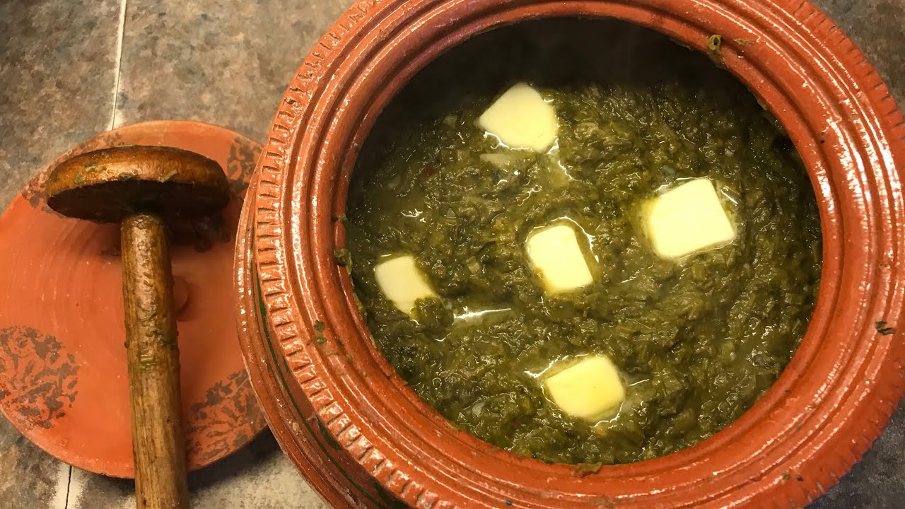 Sarso Ka Saag/Best desi village style sarso ka saag with Annie Ka ...