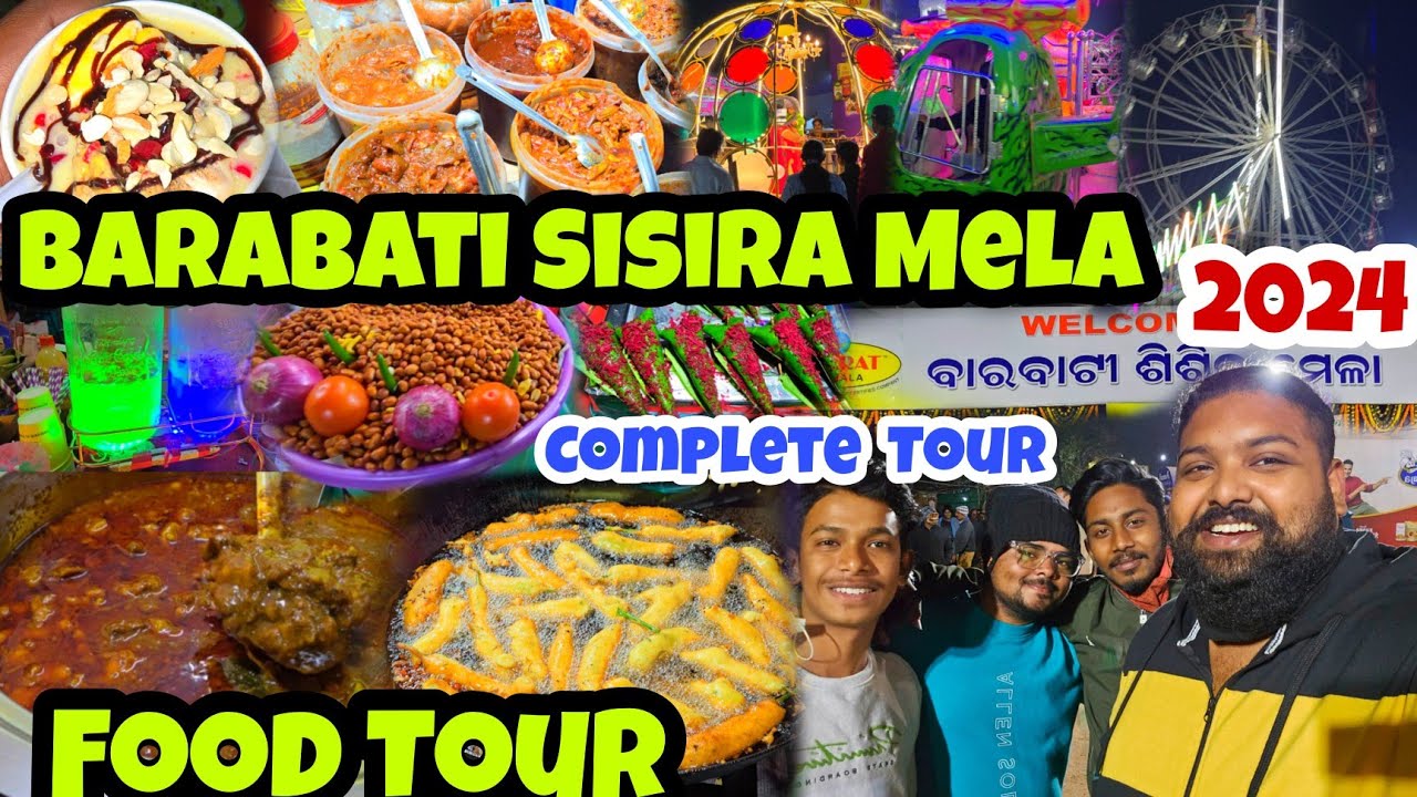 Desi Khasi Mutton 🤤 Barabati Sisira Mela 2024 Food and Mela Tour ...