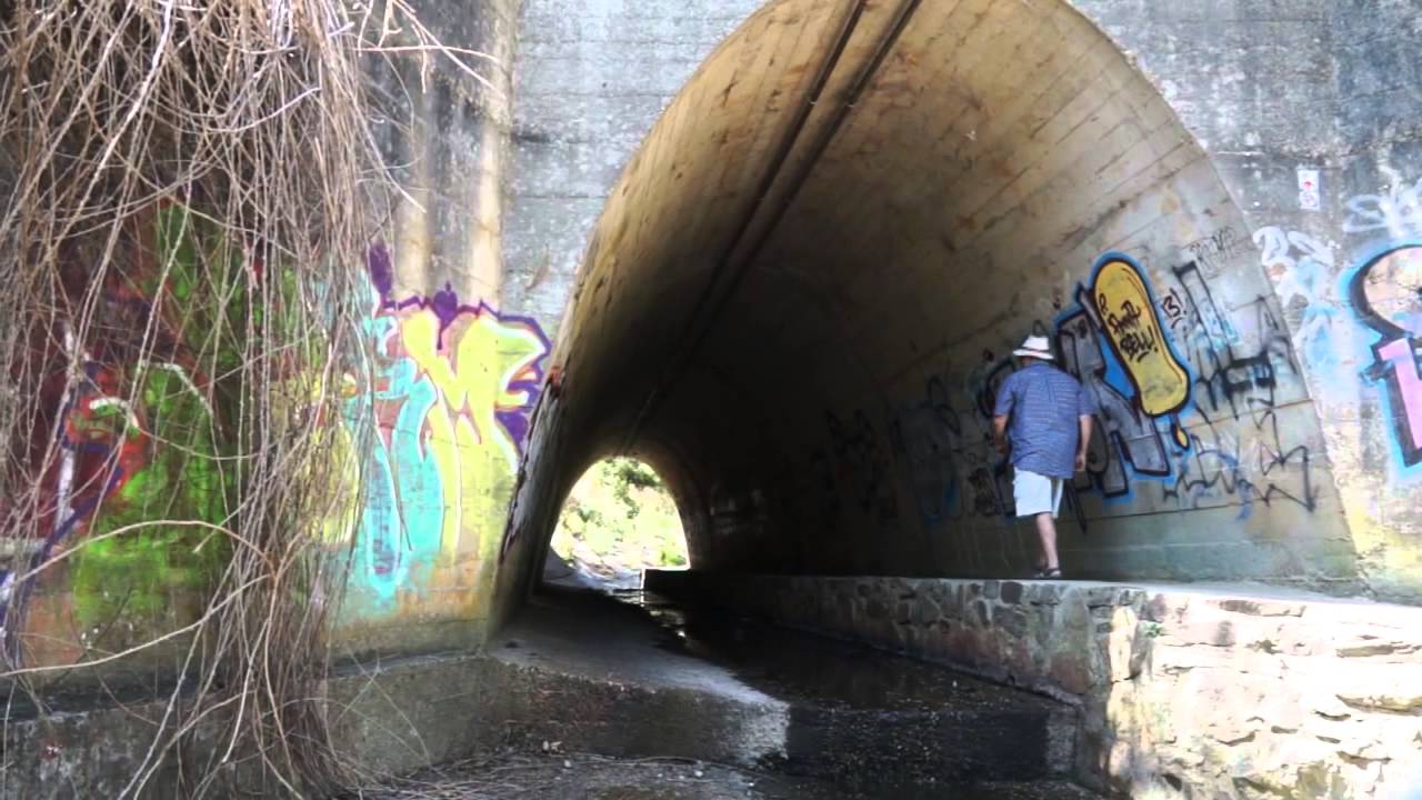 Bridgewater Mill Railway Tunnel Walkway - YouTube