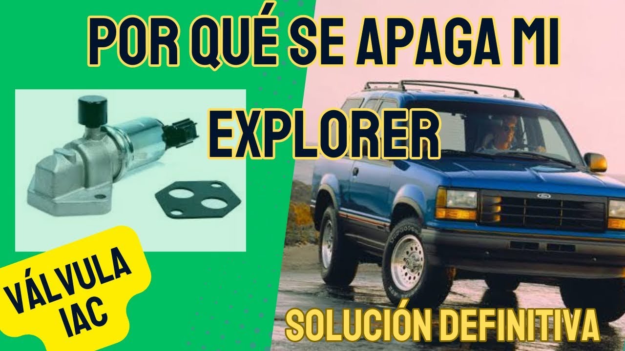 Como limpiar válvula IAC| FORD EXPLORER - YouTube