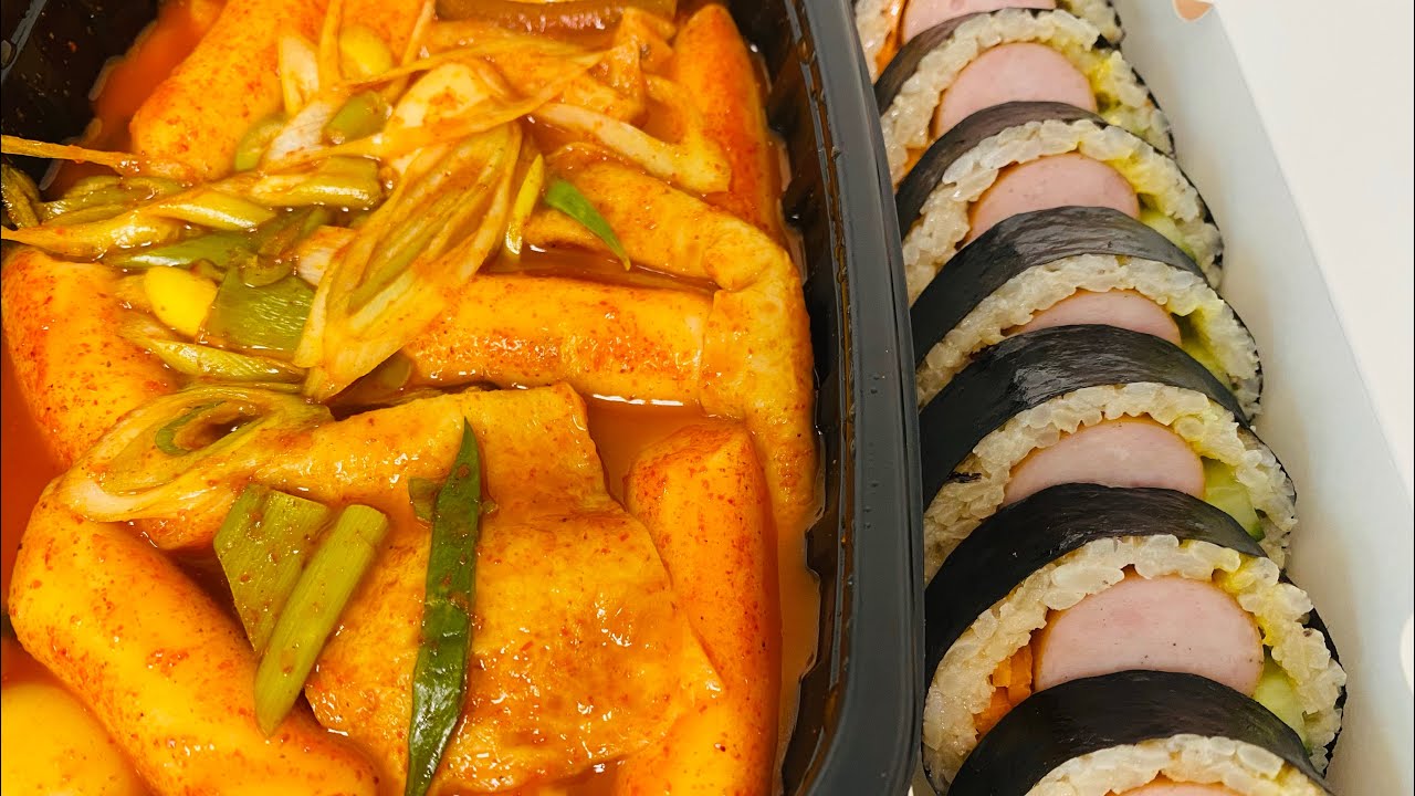 떡볶이,핫도그김밥 먹방 Tteokbokki & Gimbap MUKBANG ASMR - YouTube