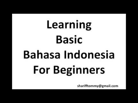 Learning Basic Bahasa Indonesia for Beginners part 02 - YouTube
