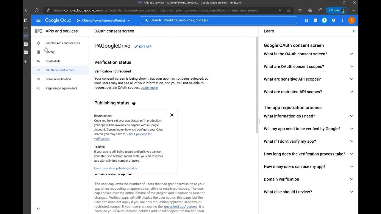 Power Automate - Part 1/3 - Google API OAuth 2.0 - Obtain Authorization ...