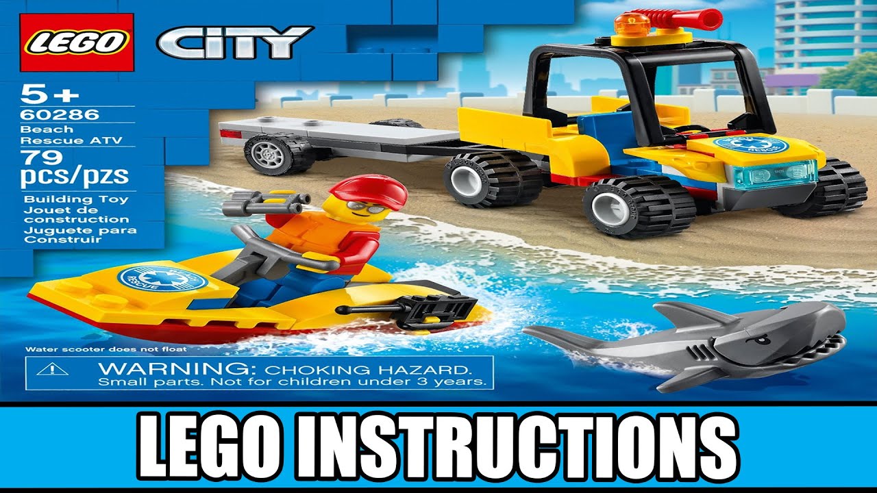 LEGO Instructions – Beach Rescue ATV – 60286 LEGO City - YouTube