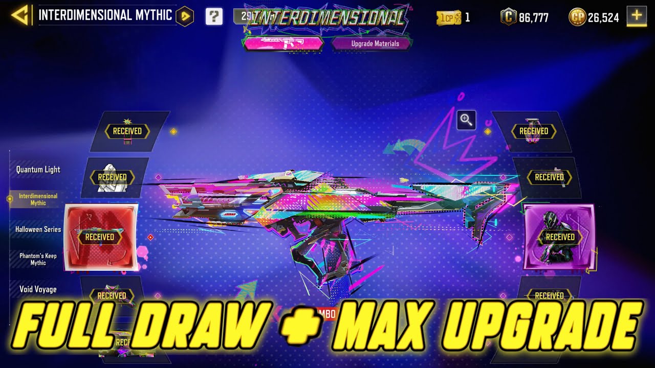 USS-9 Mythic Full Draw+Upgrade | Interdimensional Mythic Draw | COD ...
