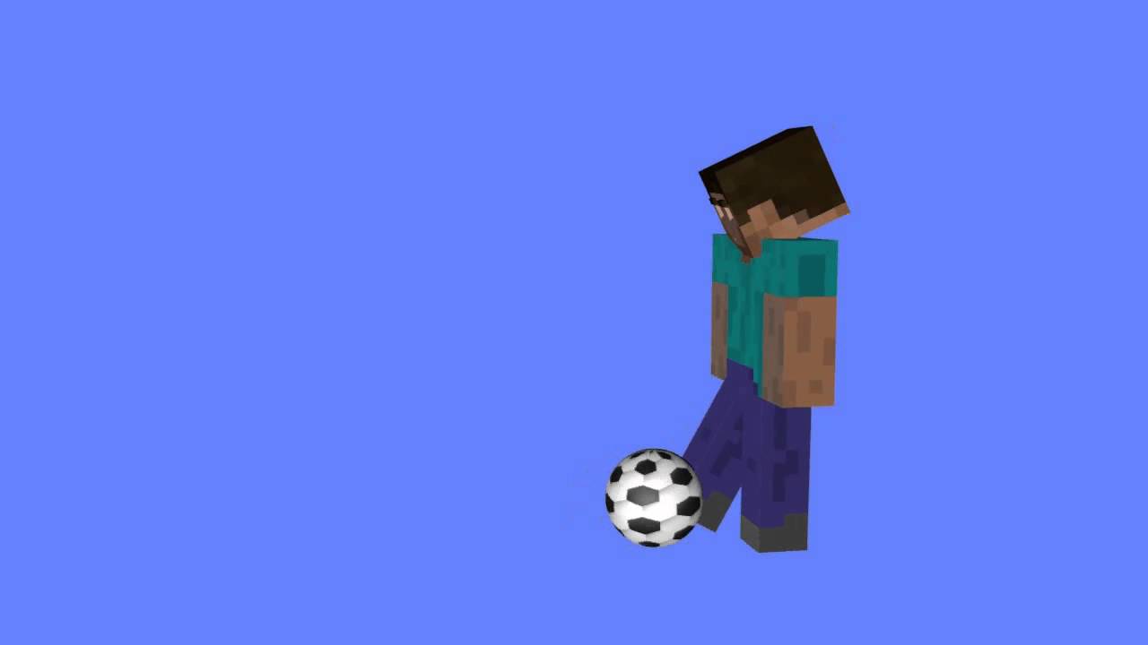 Steve Playing Football - Minecraft Animation - YouTube