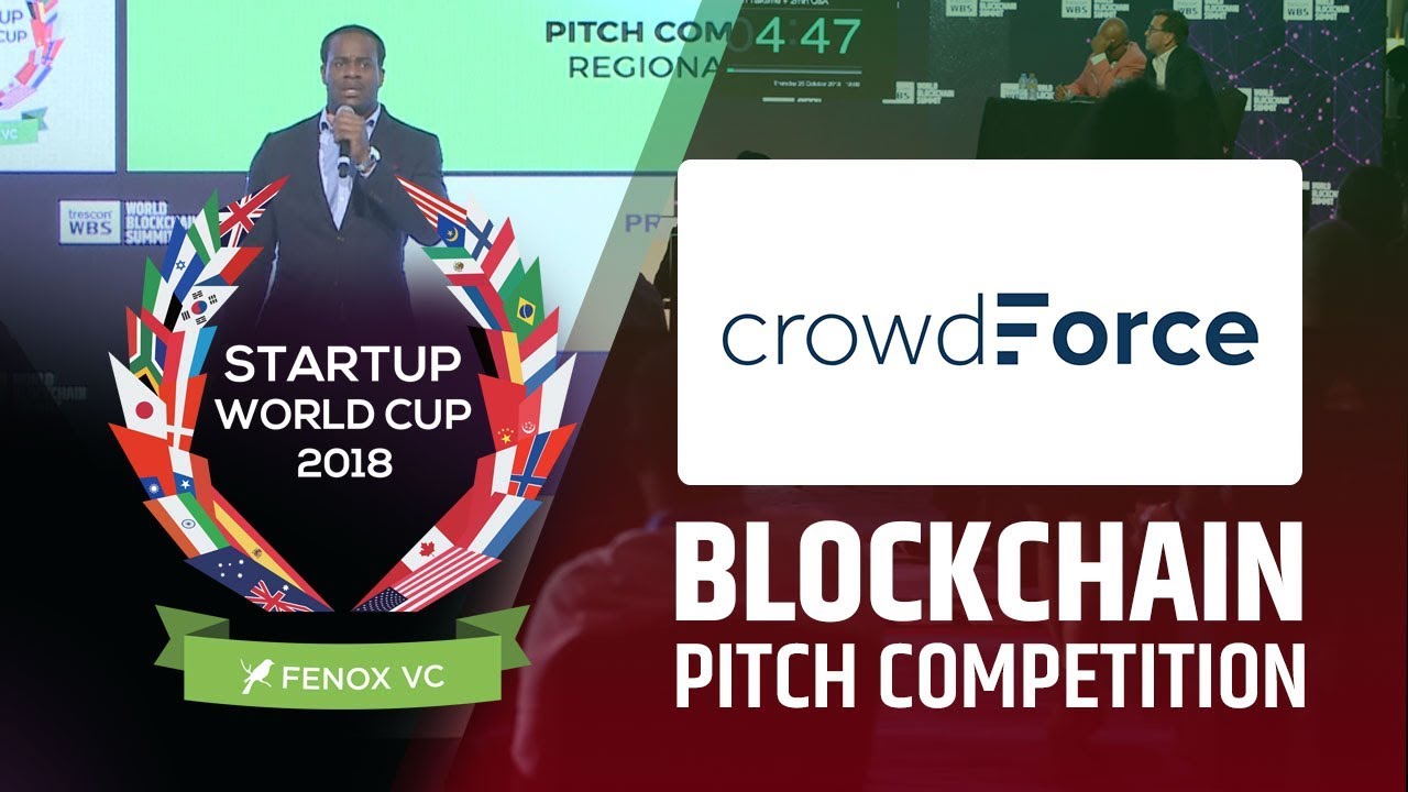 CrowdForce Pitches at WBS Dubai 2018 - Fenox FC Startup World Cup - YouTube
