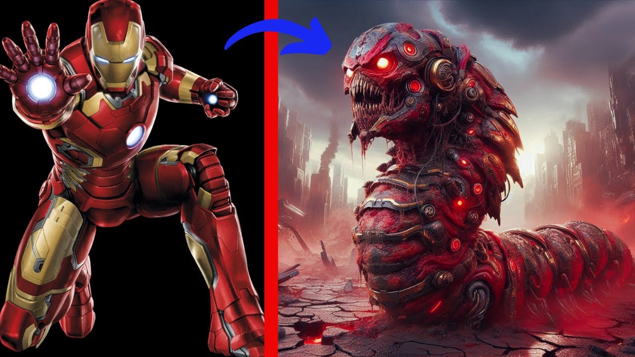 AVENGERS but ZOMBIE WORMS 🔥AII Characters (marvel & DC) 2025🌟 - YouTube
