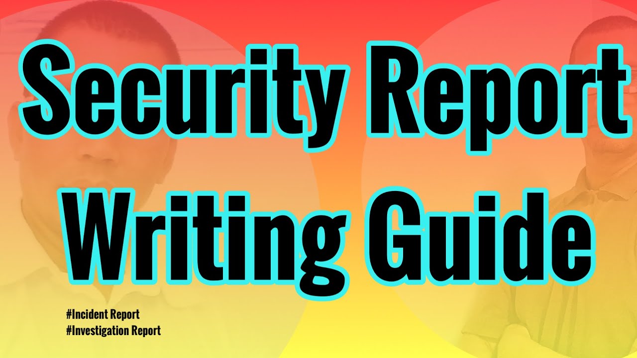 Security Report Guide - YouTube