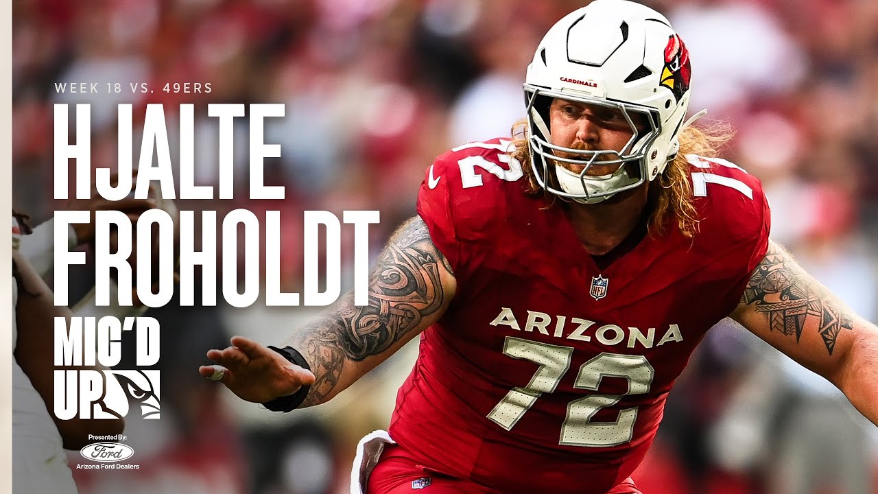 Hjalte Froholdt Mic’d Up vs 49ers | Arizona Cardinals - YouTube